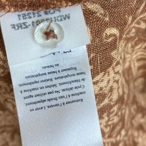 Faherty | Dresses | Faherty Ashley 0 Linen Bronze Reviera Floral Wrap ...